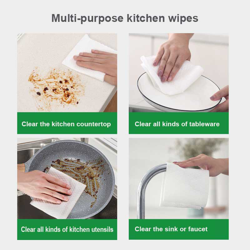 Thick Kitchen Cleaning Wipes - Cuts Grease & Kills Germs