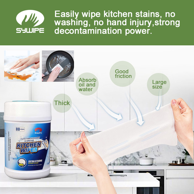 Kitchen Cleaning Wipes for Grease Removal | Sywipe