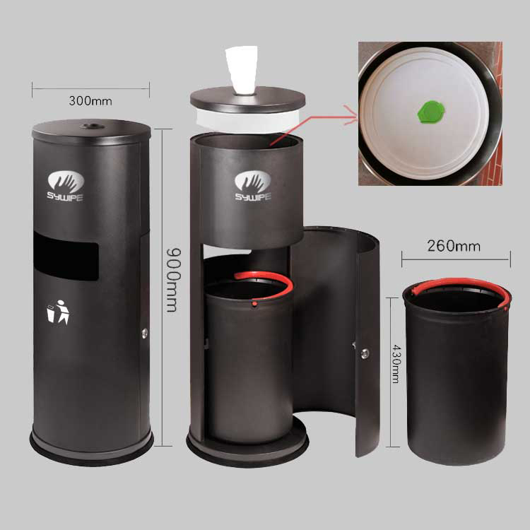 Wholesale Gym Floor Stand Wipes Dispenser