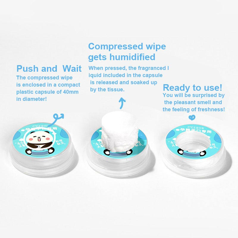 OEM Push Clean Sanitizing Hand Wipes | Sywipe