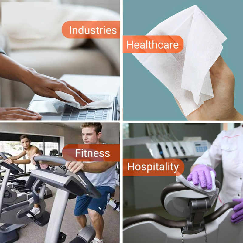 2XL Gym Wipes Refill - Antibacterial Dry & Wet Wipes